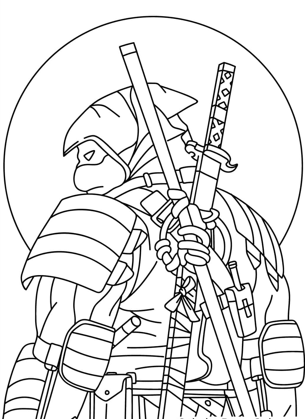 Tô màu Ninja Rùa Trong Phim - Trang Tô Màu Cho Bé