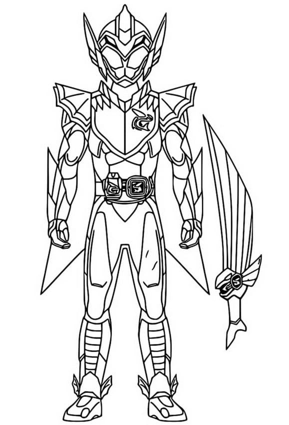 Tô Màu Kamen Rider - Tranh Tô Màu Cho Bé